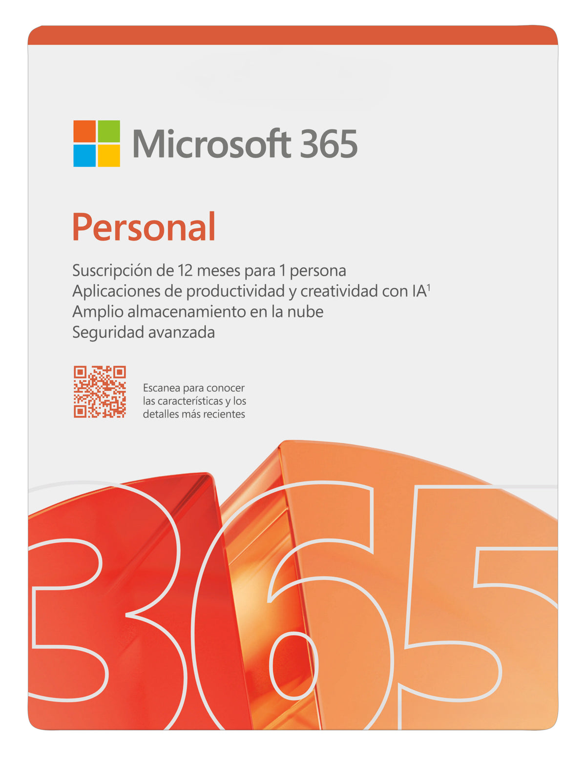 Licencia Microsoft Office 365 personal: Suscripción de 12 Meses ...