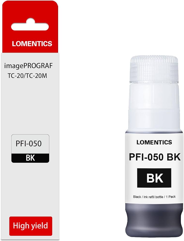 Tinta Canon PFI-050BK Negro | imagePROGRAF TC-20/TC-20M | Comprar en Quick Service Panamá